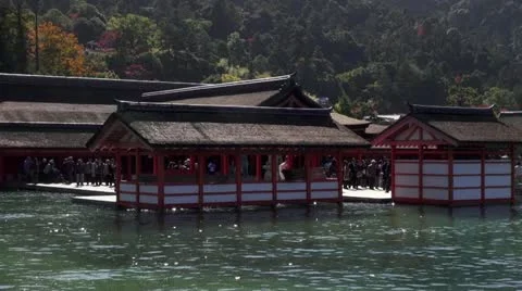 Miyajima Ikutsushima Shrine | Stock Video | Pond5