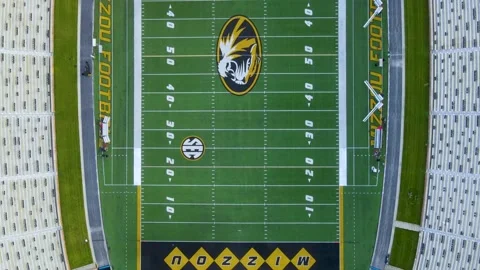 Mizzou Football Field Stadium at Univers... | Stock Video | Pond5