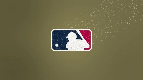 MLB Baseball Logo Wind Dissolve | Stock Video | Pond5