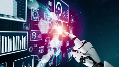 MLP Futuristic robot artificial intellig... | Stock Video | Pond5