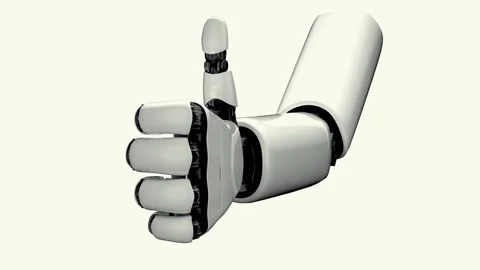 MLP Robot hand on white background and g... | Stock Video | Pond5