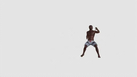 MMA Fighter Green Screen Alpha Channel A... | Stock Video | Pond5