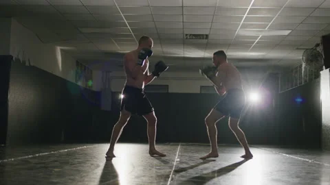 An Mma Fighter Leg Kicking Another Mma F... | Stock Video | Pond5