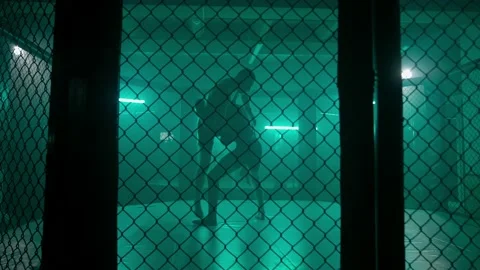 MMA fighters enter the cage ring. Mixed ... | Stock Video | Pond5