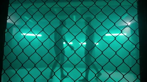 MMA fighters enter the cage ring. Mixed ... | Stock Video | Pond5