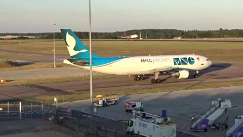 MNG Airlines Cargo Airbus A300F freighte... | Stock Video | Pond5