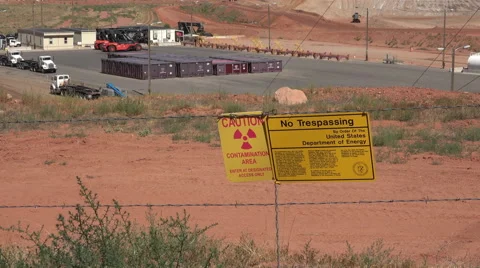 Moab Utah UMTRA radiation uranium contam... | Stock Video | Pond5