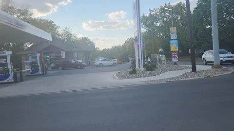 Mobil Gas Station Convenience Store | Stock Video | Pond5