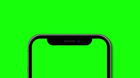 Mobile phone animated mockup with green ... | Stock Video | Pond5