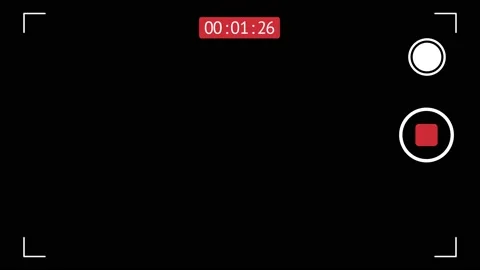 Camera Overlay Shutter Viewfinder Stock Footage ~ Royalty Free Stock ...