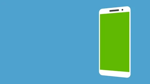 Mobile Phone display scale up and slide ... | Stock Video | Pond5
