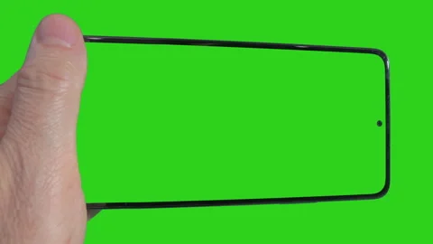 Mobile Phone With Green Screen On Green ... | Stock Video | Pond5
