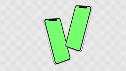 mobile phone green screen loop Animation... | Stock Video | Pond5
