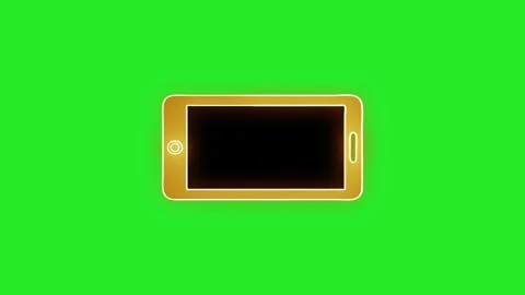 mobile phone icon animation, transparent... | Stock Video | Pond5