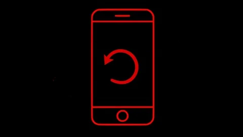 Mobile Phone Icon Animation Vector Illus... | Stock Video | Pond5