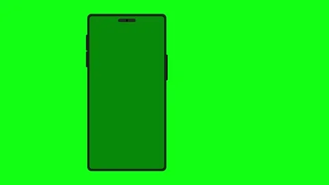 Mobile phone mockup 3d animation with gr... | Stock Video | Pond5