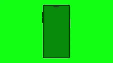 Mobile phone mockup 3d animation with gr... | Stock Video | Pond5