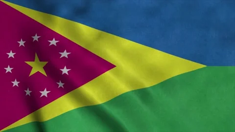 Moca flag, city of Puerto Rico, waving i... | Stock Video | Pond5