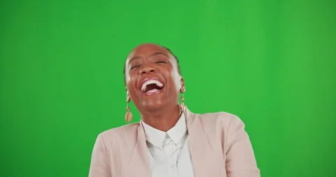 Mocking, laughing and face of a black wo... | Stock Video | Pond5