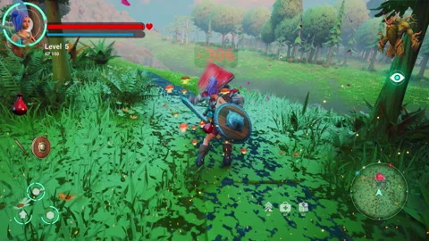 Mockup RPG Video Game Screen for Green S... | Stock Video | Pond5