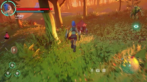 Mockup RPG Video Game Screen for Green S... | Stock Video | Pond5