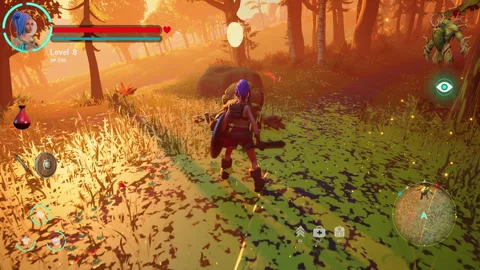 Mockup RPG Video Game Screen for Green S... | Stock Video | Pond5