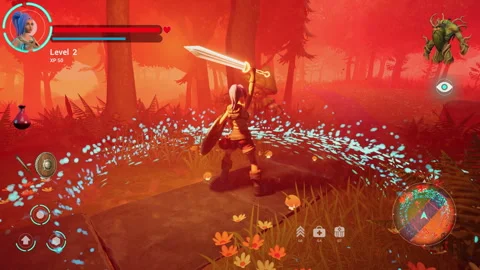 Mockup RPG Video Game Screen for Green S... | Stock Video | Pond5