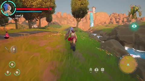 Mockup RPG Video Game Screen for Green S... | Stock Video | Pond5