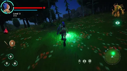 Mockup RPG Video Game Screen for Green S... | Stock Video | Pond5