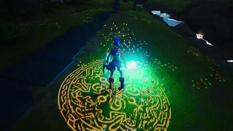 Mockup RPG Video Game Screen for Green S... | Stock Video | Pond5