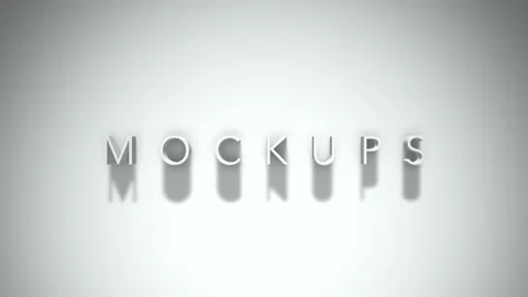 mockups 3D title animation with shadows ... | Stock Video | Pond5