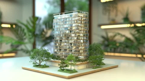 Skyscraper Model Stock Footage ~ Royalty Free Stock Videos | Pond5