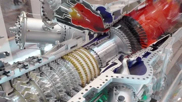 Model of a Gas Turbine engine for Energy... | Stock Video | Pond5