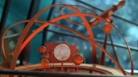 Model of the solar system animation 4k | Stock Video | Pond5