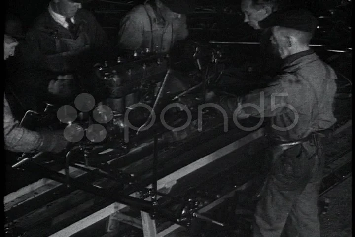 Model T Assembly Line Workers