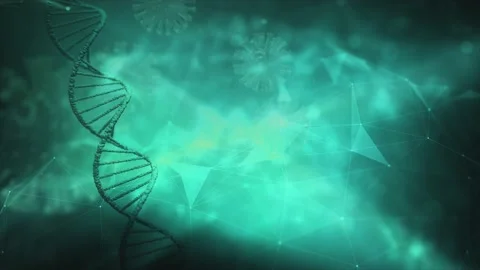 Modern abstract dna chain animation | Stock Video | Pond5