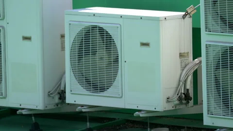 Modern Air Conditioning Units Installed ... | Stock Video | Pond5