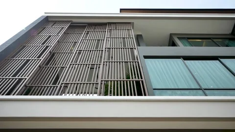 Modern and Luxury Building Exterior Desi... | Stock Video | Pond5