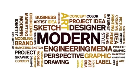 Modern animated word cloud,animation kin... | Stock Video | Pond5