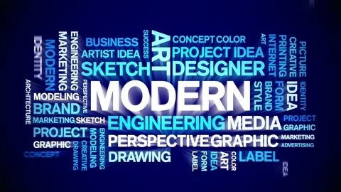 Modern animated word cloud,animation kin... | Stock Video | Pond5