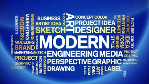Modern animated word cloud,animation kin... | Stock Video | Pond5