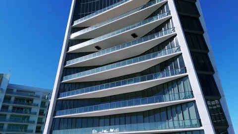 Modern architectural design of Miami Dow... | Stock Video | Pond5