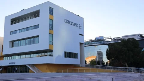 Modern architecture of the Ericsson Port... | Stock Video | Pond5