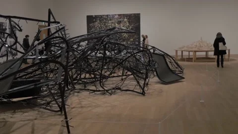 Modern Art Exhibit In Tate Modern Museum... | Stock Video | Pond5
