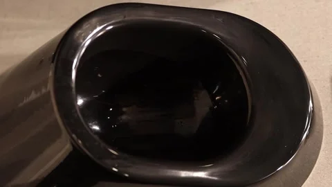 Modern black urinal with touch toilet in... | Stock Video | Pond5