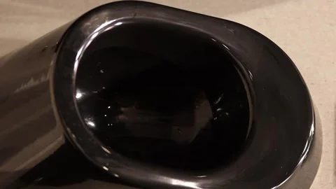 Modern black urinal with touch toilet in... | Stock Video | Pond5