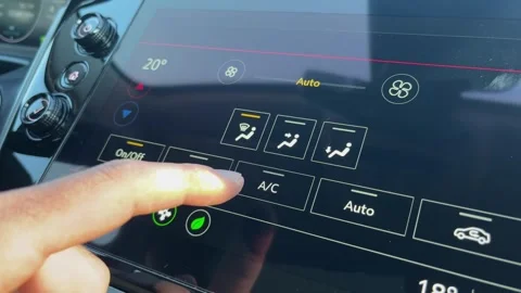 Modern Car Climate Control Screen With A... | Stock Video | Pond5