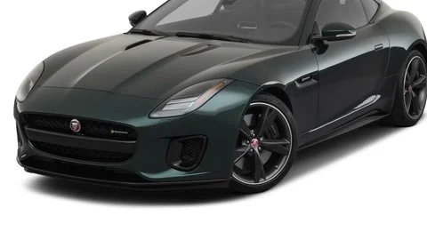 Modern car in studio British Racing Gree... | Stock Video | Pond5