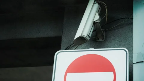 Modern CCTV camera captured in establish... | Stock Video | Pond5