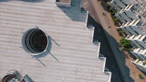 Modern cemetery with one-story burial bu... | Stock Video | Pond5